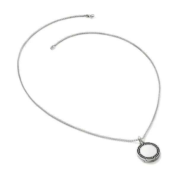 John Hardy Tag Necklace, Sterling Silver, Enamel
