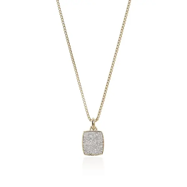 John Hardy Tag Pendant Necklace - Gold
