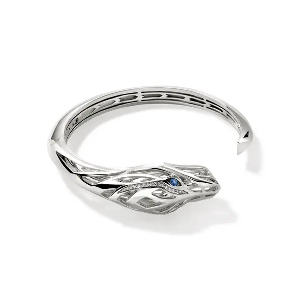 John Hardy Naga Hinged Cuff - Sterling Silver