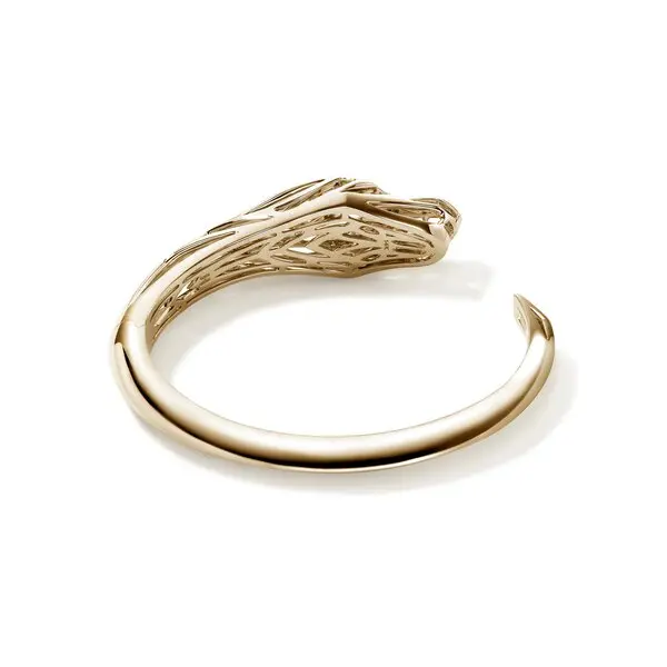 John Hardy Naga Hinged Cuff With Diamonds