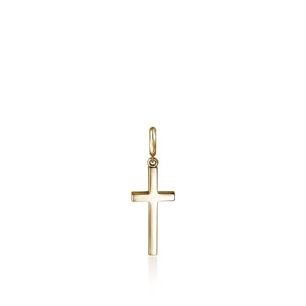 John Hardy 14k Yellow Cross Pendant With Diamonds