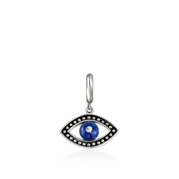 John Hardy Evil Eye Pendant With Lapis Lazuli And Diamonds - Sterling Silver