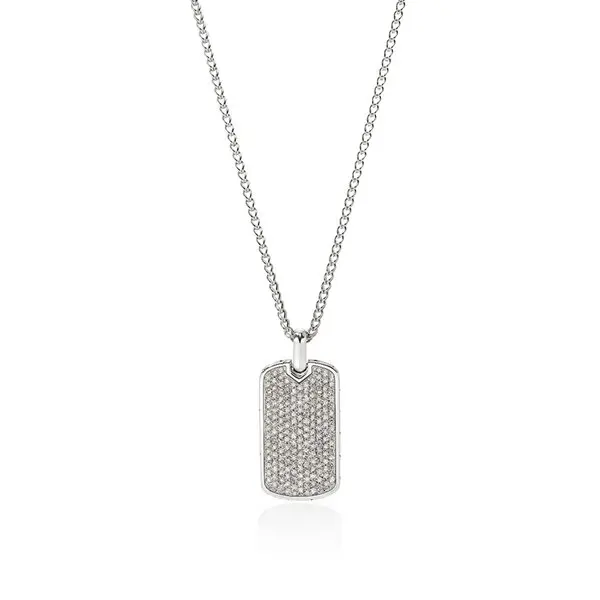 John Hardy Tag Necklace, 2mm