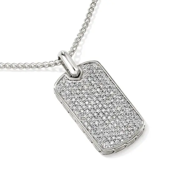 John Hardy Tag Necklace, 2mm