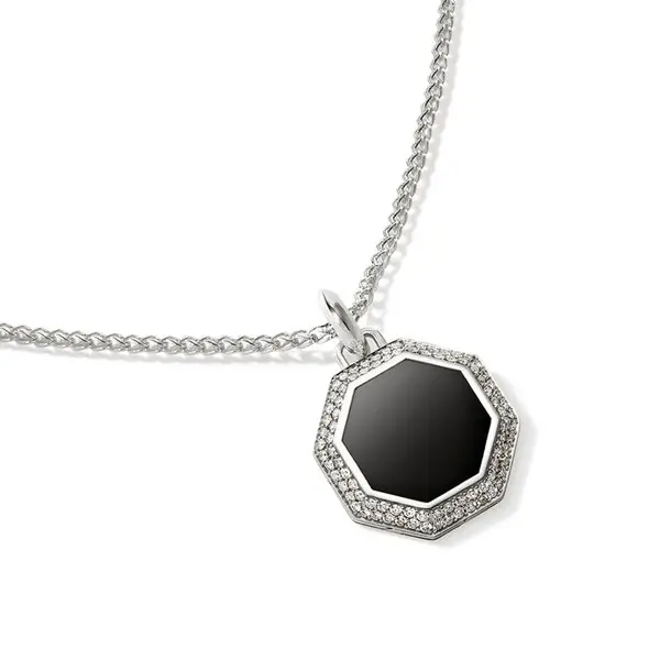 John Hardy Tag Necklace Diamonds