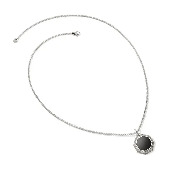 John Hardy Tag Necklace Diamonds