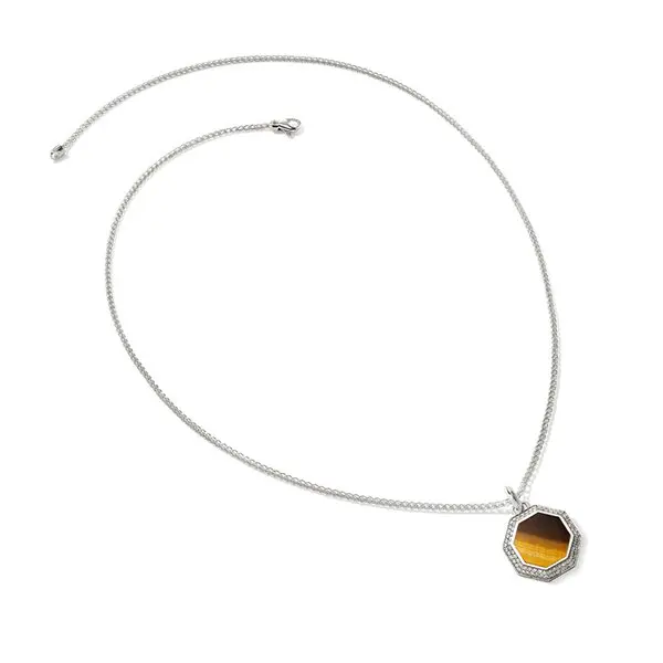 John Hardy Tag Necklace Diamonds