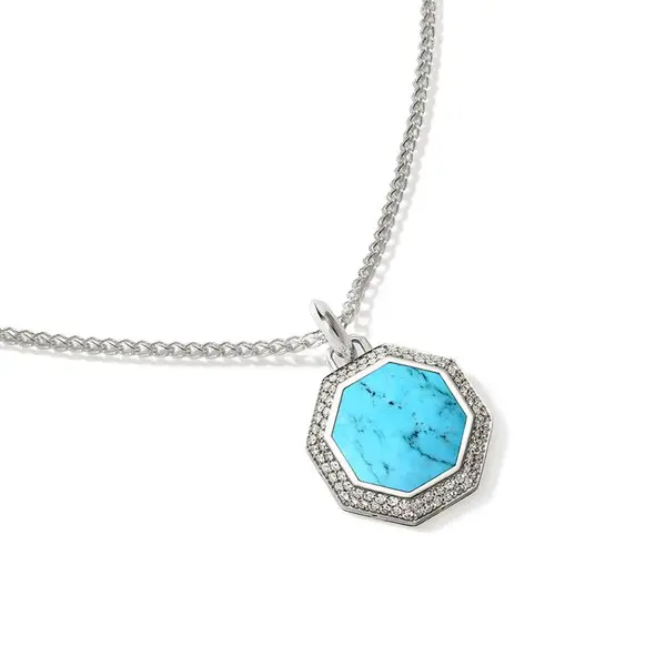 John Hardy Tag Necklace Diamonds