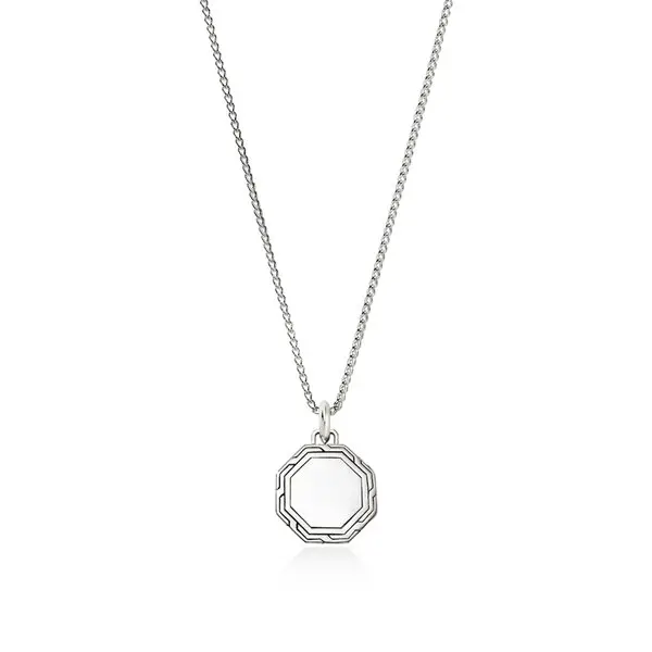 John Hardy Tag Necklace Diamonds