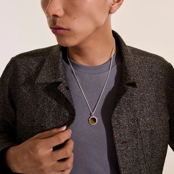 John Hardy Tag Sterling Necklace
