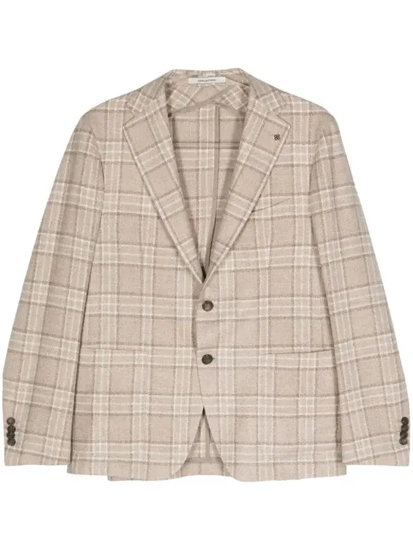 Tagliatore Virgin-wool-blend Checked Blazer