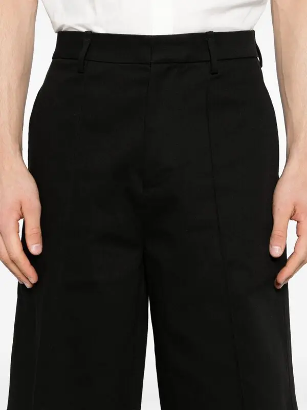Neil Barrett Mid-rise Cotton Chino Shorts - Black
