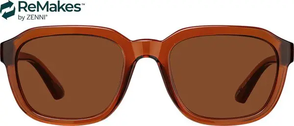 Zenni Square Full Rim Sunglasses - Brown