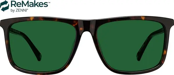 Zenni Sporty Rectangle Full Rim Frame - Tortoiseshell