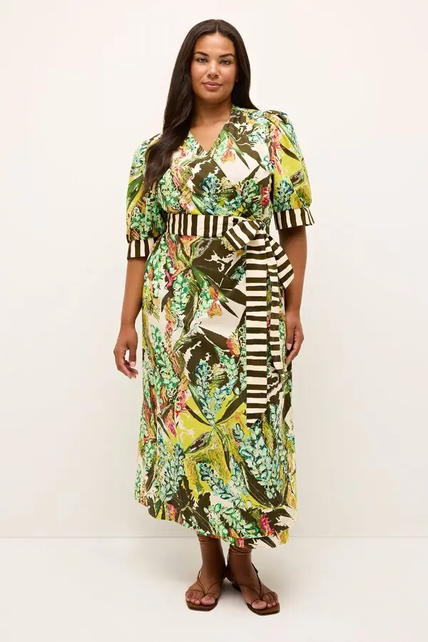 MARIE OLIVER Rita Wrap Dress - Eden