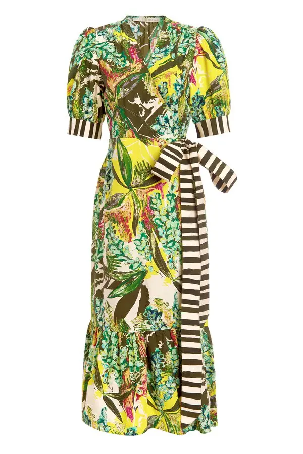 MARIE OLIVER Rita Wrap Dress - Eden