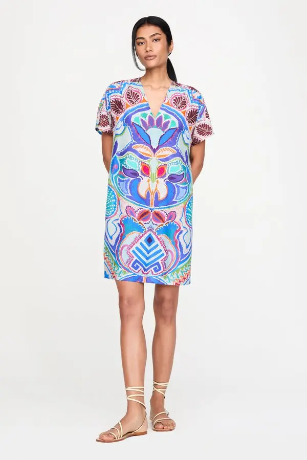 MARIE OLIVER Ollie Dress - Morpho Mosaic