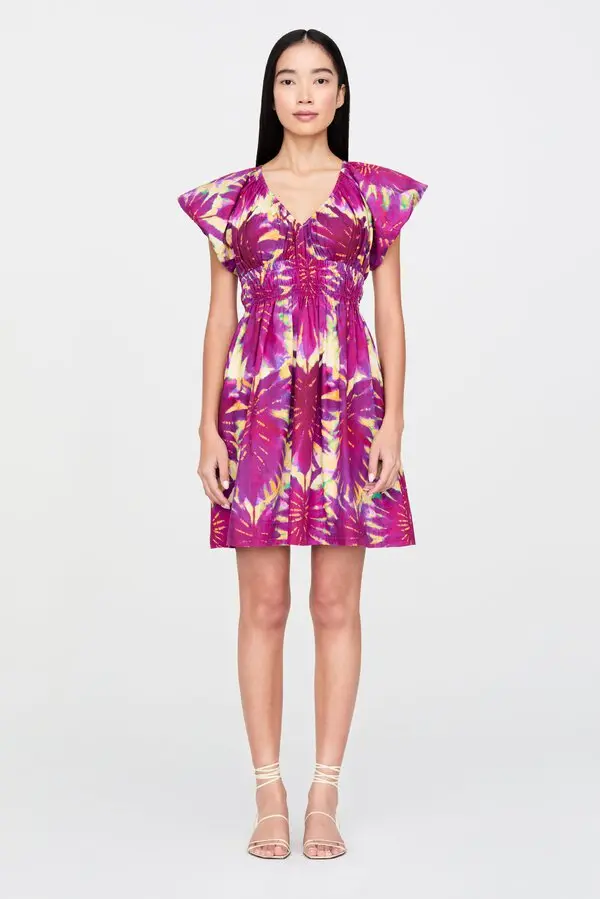 MARIE OLIVER Emilia Floral Print Dress - Boysenberry