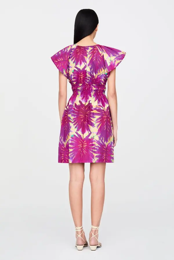 MARIE OLIVER Emilia Floral Print Dress - Boysenberry