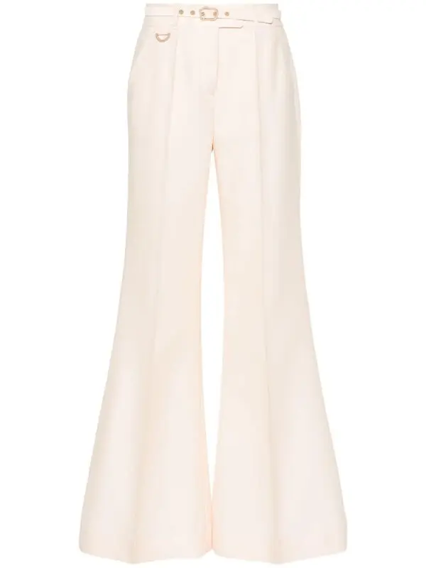Zimmermann Natura Flare-leg Trousers - Neutrals