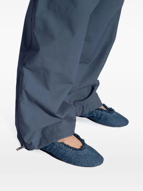 LANVIN Denim Ballerina Flats