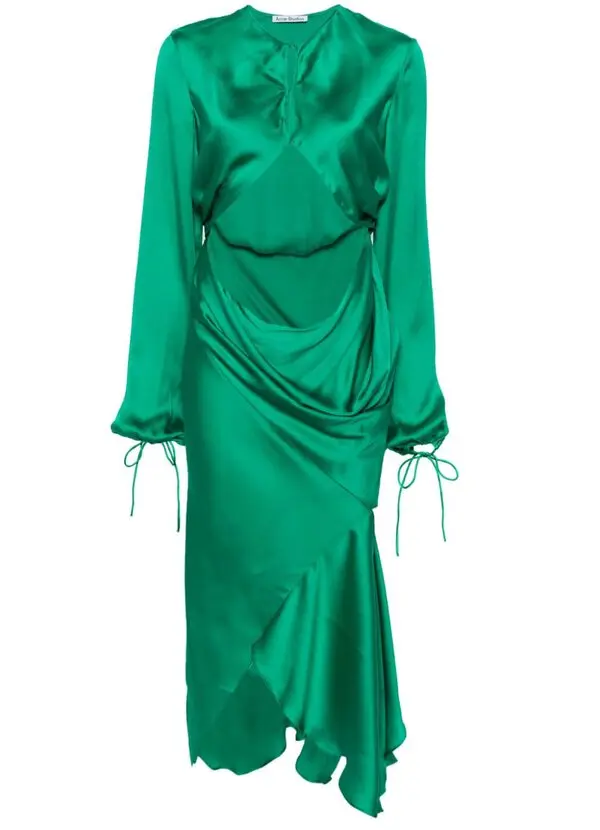 Acne Studios Cut-out Silk Dress