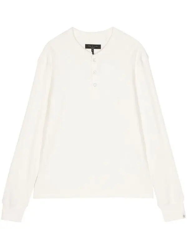 Rag & Bone Waffle-knit Long-sleeve T-shirt
