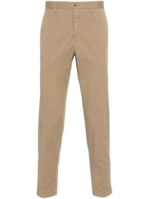 Incotex Tapered Cotton Chino Trousers - Brown
