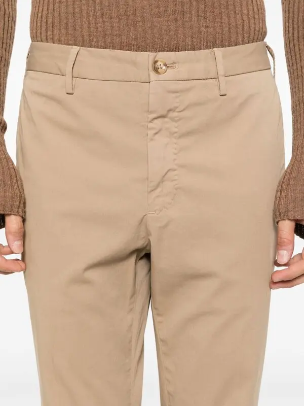 Incotex Tapered Cotton Chino Trousers - Brown