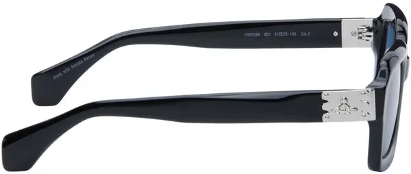 Vivienne Westwood Black Small Square Sunglasses In 001 - 43% Off