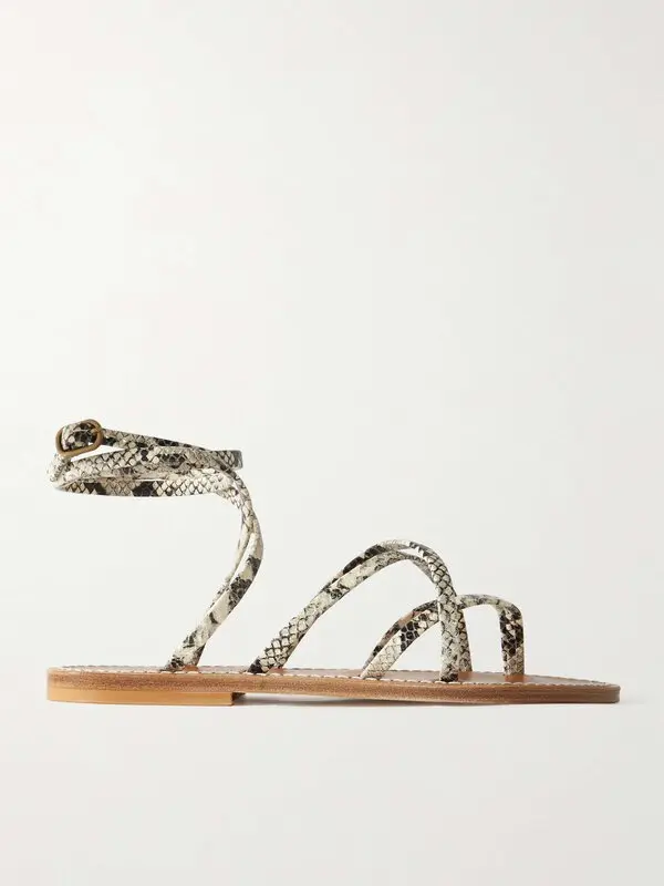 K.JACQUES Zenobie Snake-effect Sandals - Snake Print