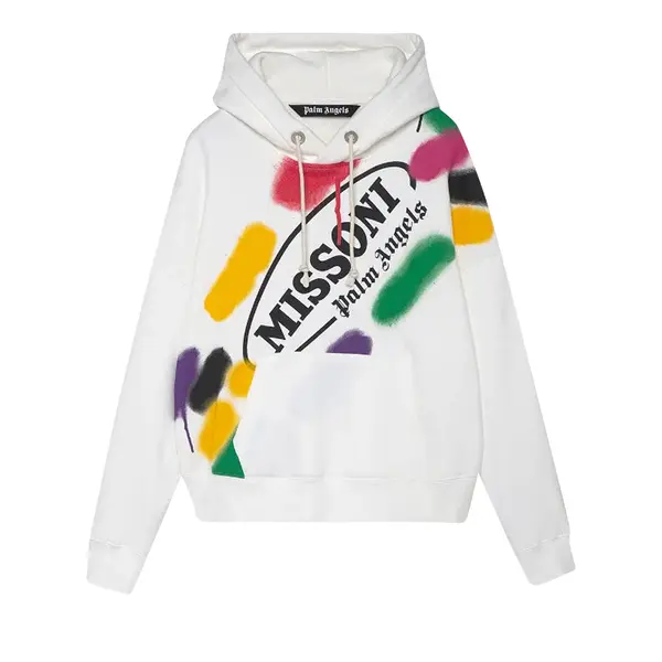 Palm Angels X Missoni Sport Printed Hoodie - White