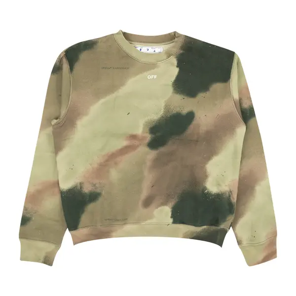 Off-White Camo Stencil Crewneck
