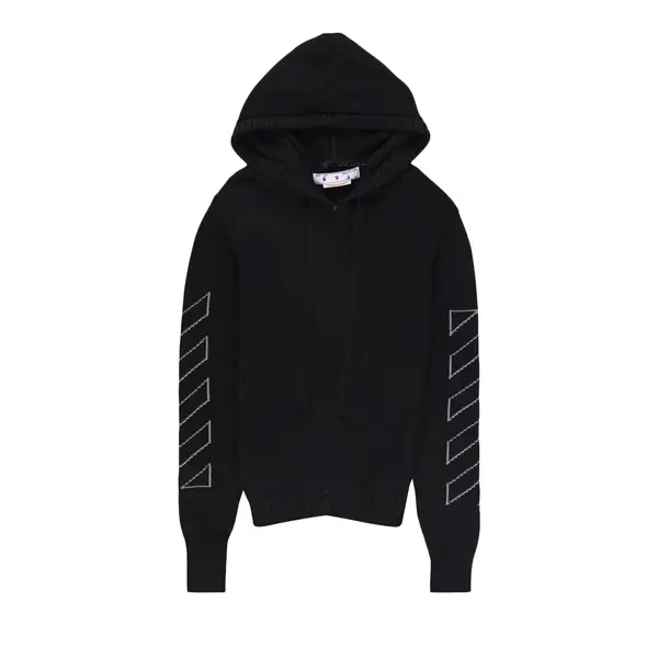 Off-White Diag Outline Zip Hood