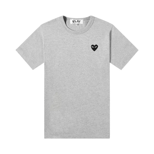 Play Comme Des Garcon Heart Logo T-shirt - Grey