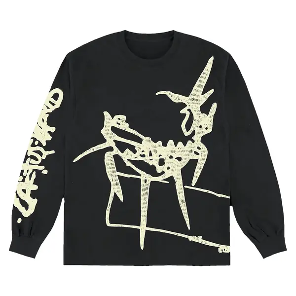 CACTUS JACK BY TRAVIS SCOTT Barbed Wire Long-sleeve Tee - Black