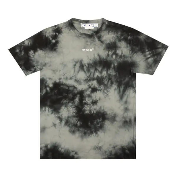 Off-White Arrow Tie Dye Slim Short-sleeve Tee /white - Grey