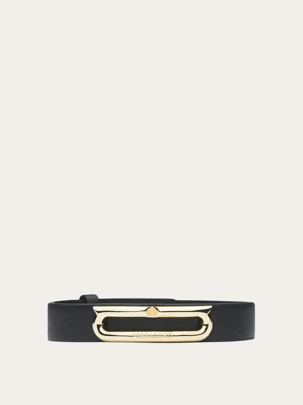 FERRAGAMO Gancini Bracelet - Black