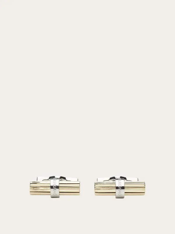 FERRAGAMO Branded Cufflinks - Gold