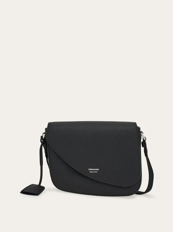 FERRAGAMO Fiamma Messenger Bag - Black