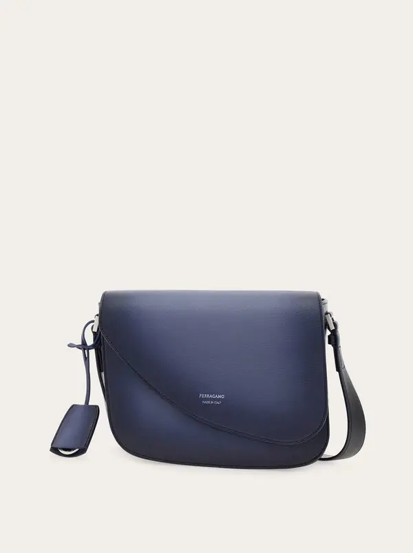 FERRAGAMO Fiamma Messenger Bag - Blue