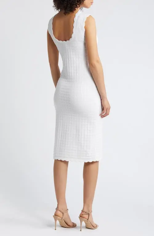 Halogen(R) Sleeveless Knit Dress In Bright White - 50% Off | Editorialist