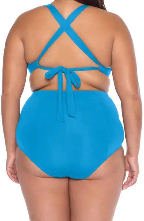 BECCA® By Rebecca Virtue High-waisted Bikini Bottom - Adriatic Blue