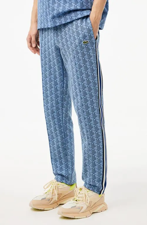 Lacoste Regular Fit Geo Print Track Pants - Rill/globe