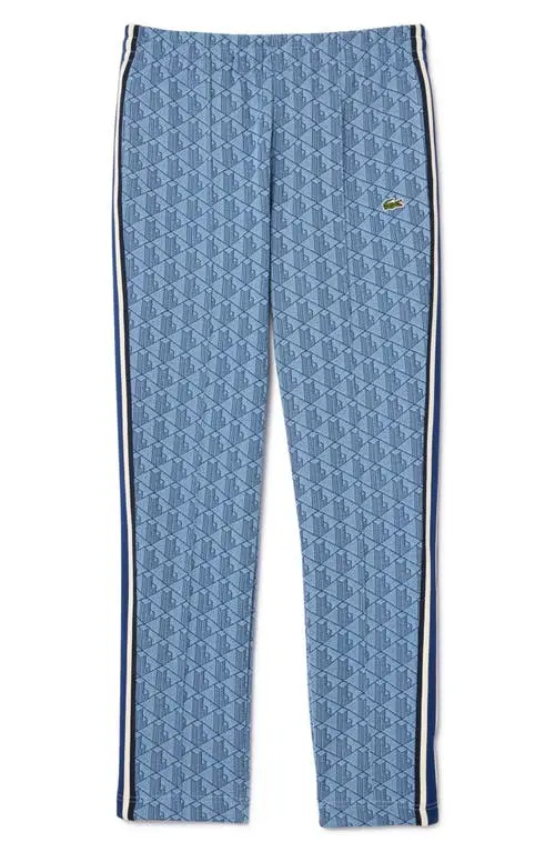 Lacoste Regular Fit Geo Print Track Pants - Rill/globe