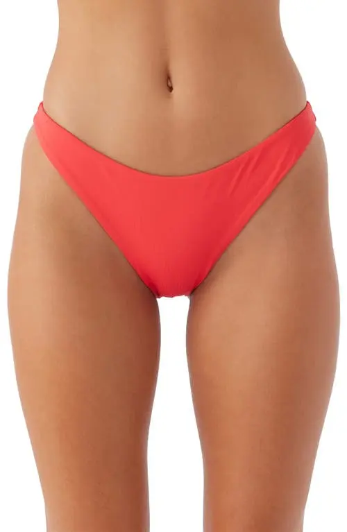 O'Neill Flamenco Saltwater Solids Bikini Bottom - Bittersweet