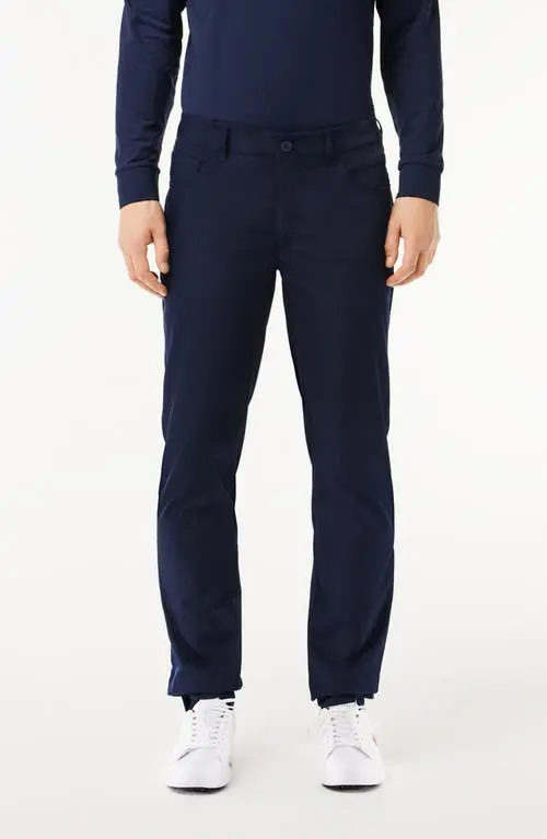 Lacoste Slim Fit Performance Golf Pants - Marine