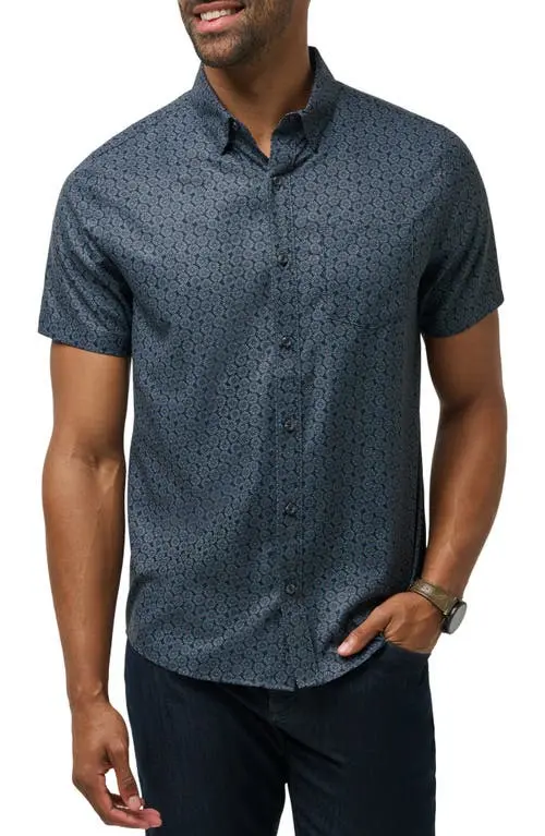 Travis Mathew Country Mile Short Sleeve Button-up Shirt