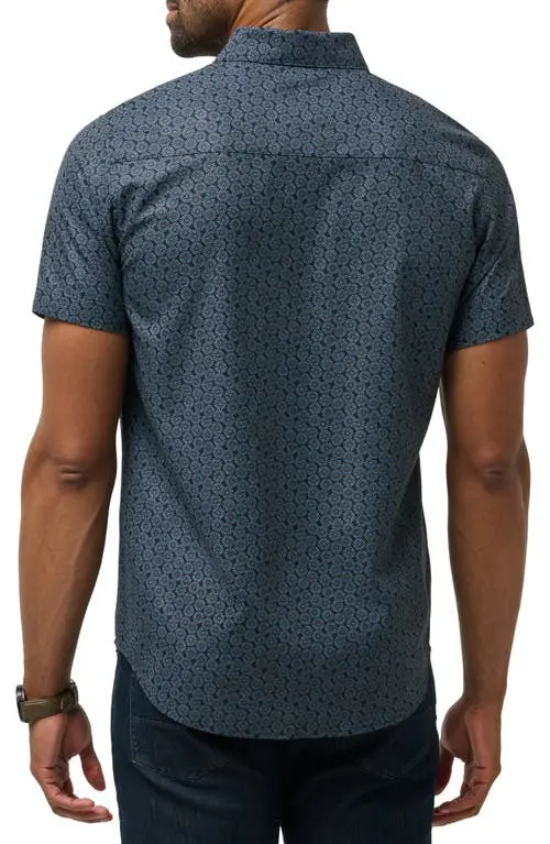 Travis Mathew Country Mile Short Sleeve Button-up Shirt