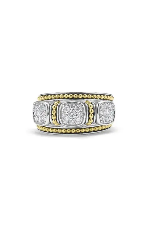 Lagos Rittenhouse Set Of 3 Diamond Pavé Stacking Rings